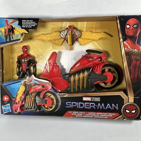 Hasbro | Toys | 22 Hasbro Marvel Spiderman Jet Web Cycle With Spiderman ...